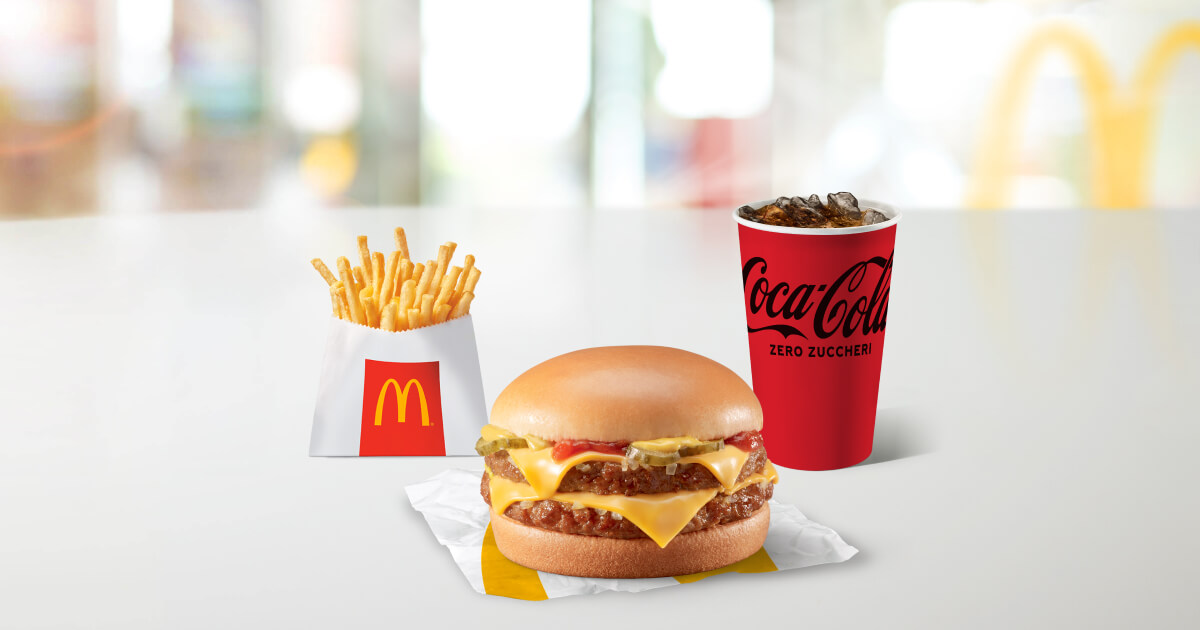 Double Cheeseburger Menu Small | McDonaldʹs Italia