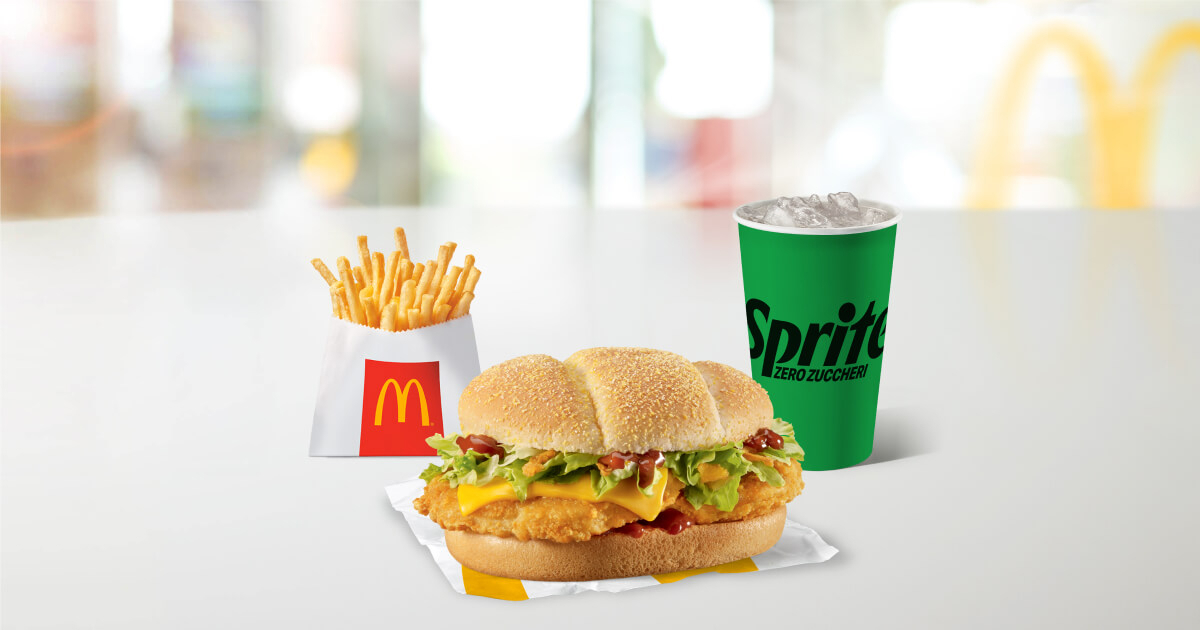 Double Chicken BBQ Menu Small | McDonaldʹs Italia