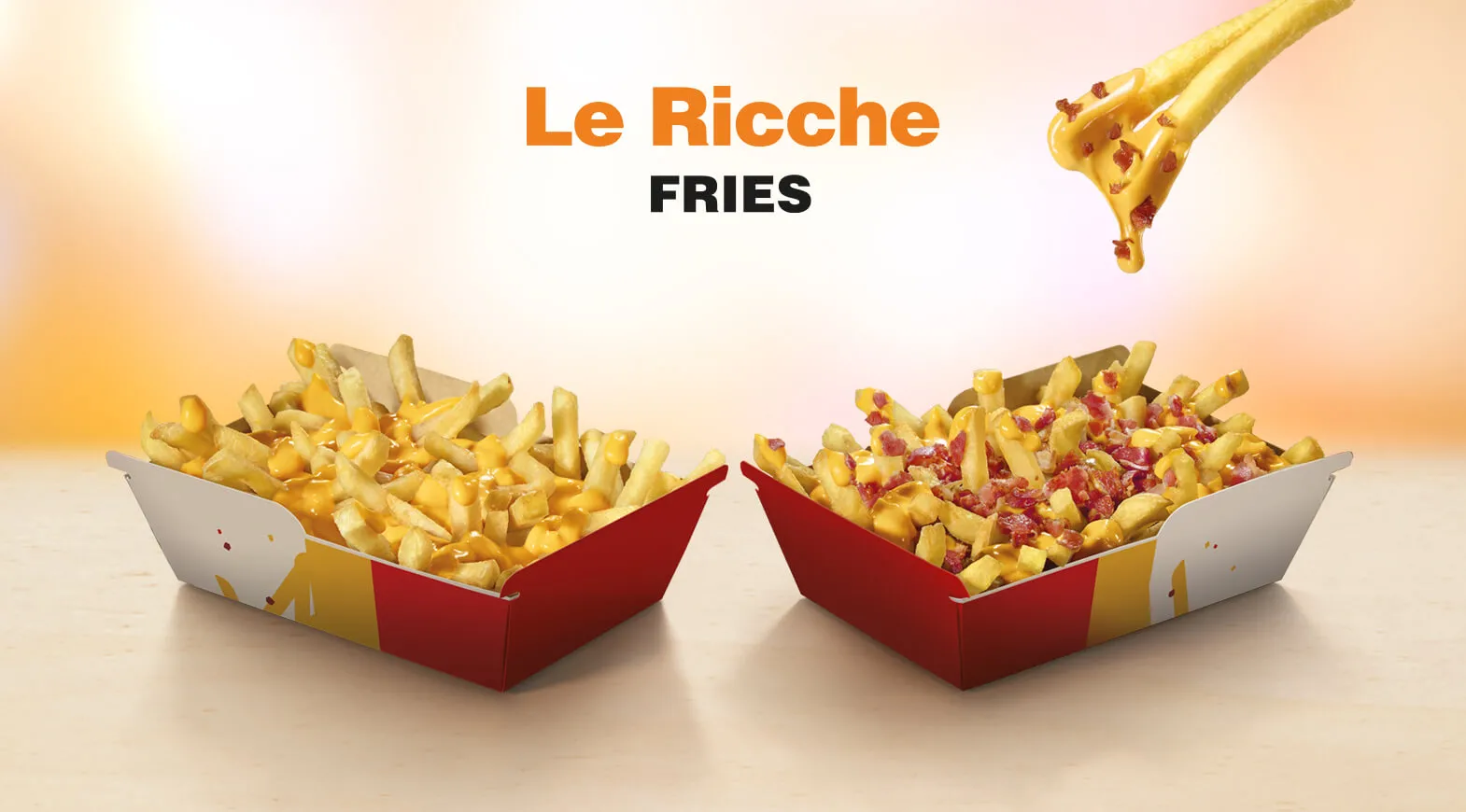 Le Ricche fries Cheese&Bacon | McDonald's Italia